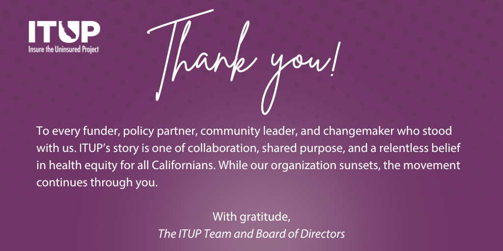 Sunset Message from ITUP: Honoring Three Decades of Impact - ITUP